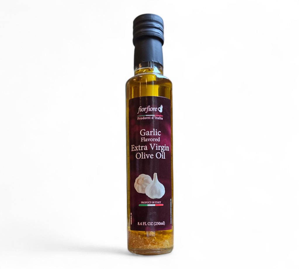 Fiorfiore Extra virgin olive Oil flavored with garlic and spices 8.4 oz ...